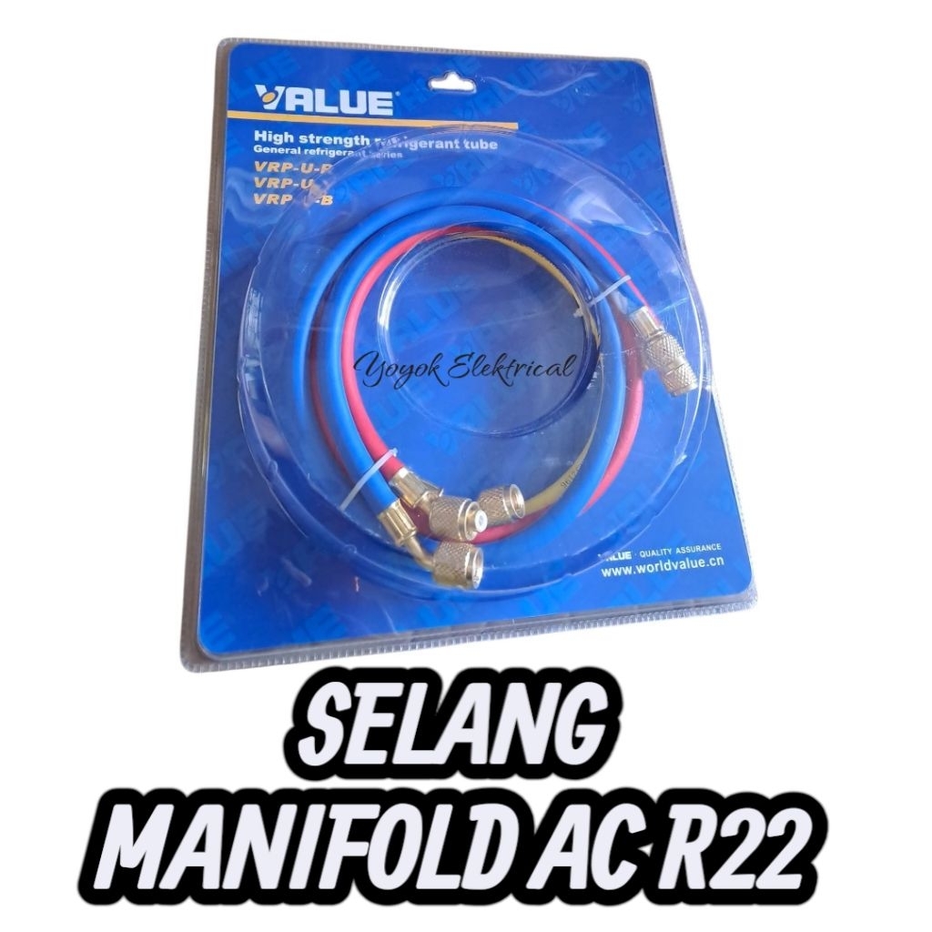 Jual SELANG MANIFOLD AC Value R22 R32 R410 | SELANG PENGISIAN FREON AC ...