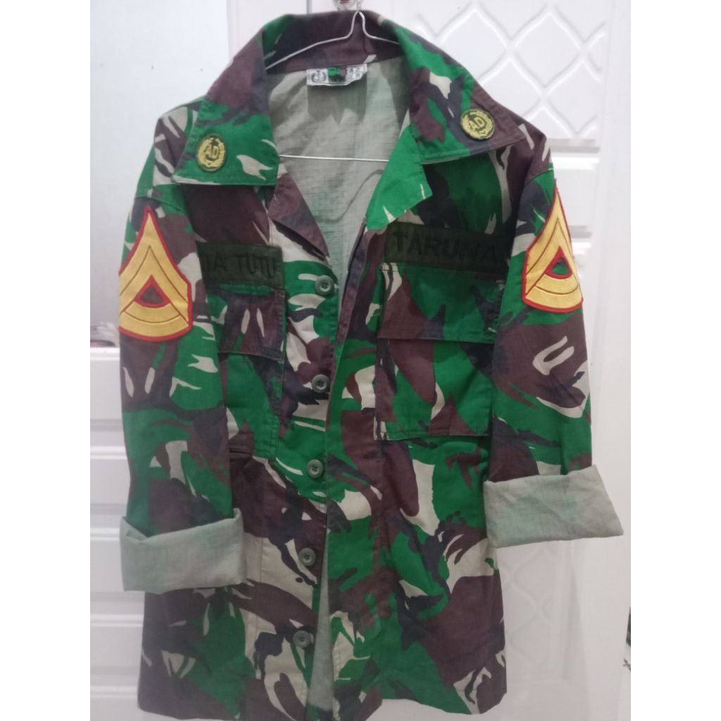 Jual Seragam PDL Pakaian Dinas Lapangan Loreng TNI/Taruna Akmil Akademi Militer Asli Jatah TNI ...