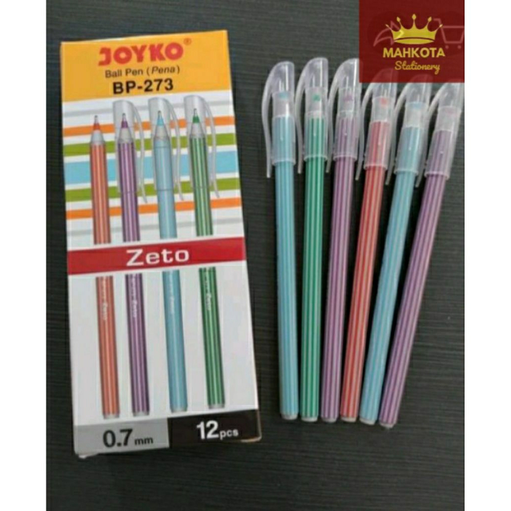 Jual Pena Joyko BP-273 Zeto Hitam 12 pcs | Shopee Indonesia