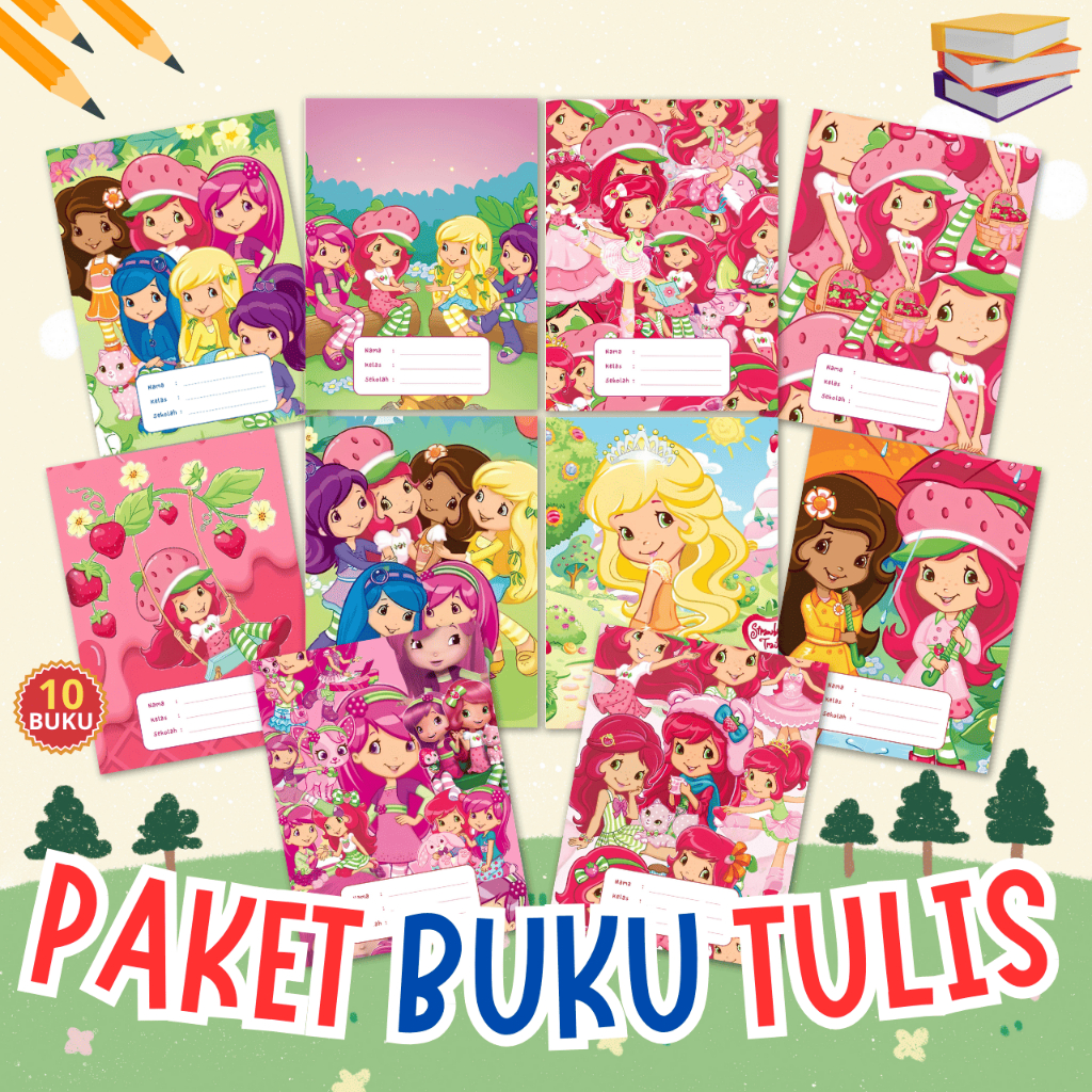 Jual Buku Tulis Full Color A5 Paket Isi 10 Buku 38 Lembar Tema ...
