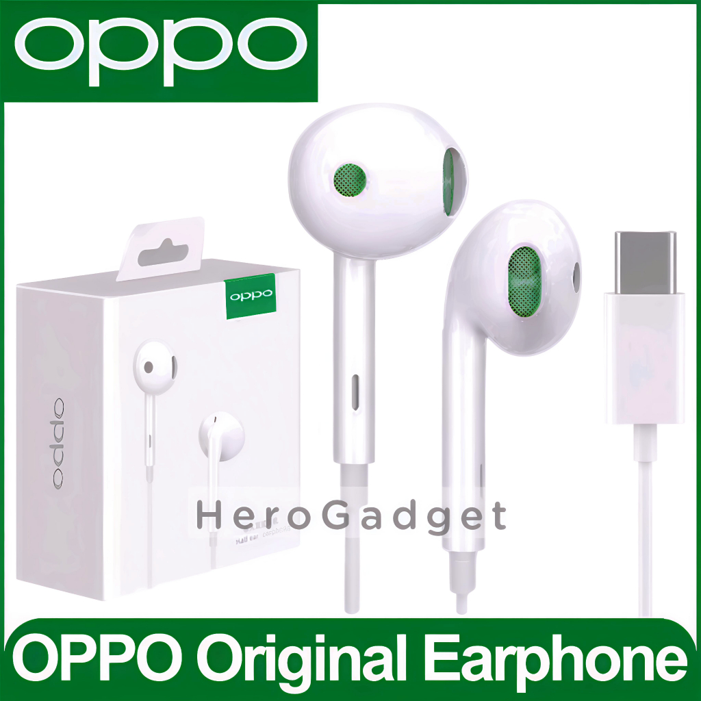 Jual Headset Kabel Oppo Type C Original Handsfree in Earphone Reno 12 ...