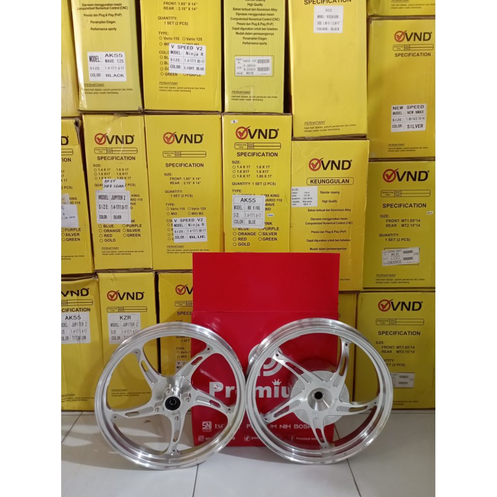 Jual Velg Premium p55 Silver Beat Scoopy Vario 110 Veleg Original ...
