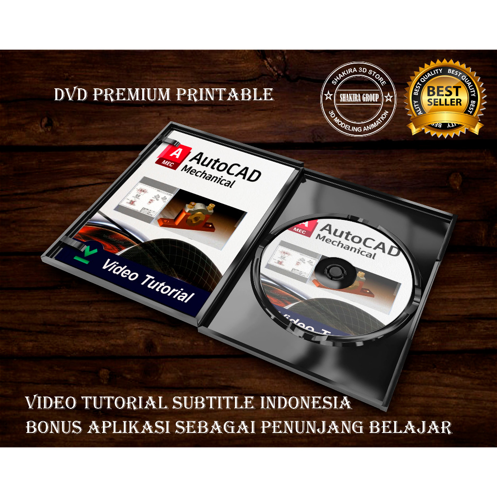 Jual AutoCAD Mechanical plus Video Tutorial Mastering SUBTITLE BAHASA ...
