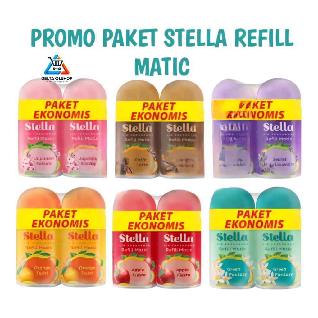 Jual PAKET HEMAT ISI 2 STELLA MATIC REFILL |Pengharum Ruangan Dengan ...