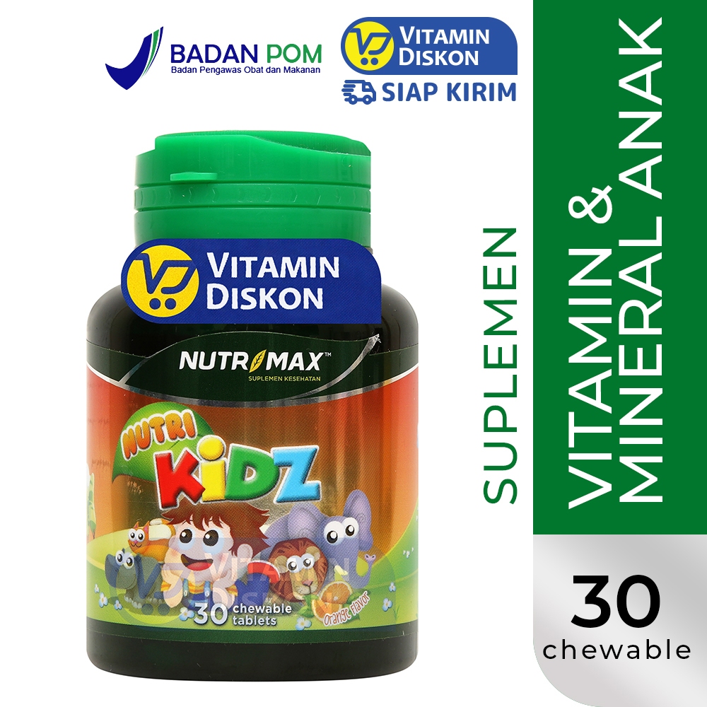 Jual NUTRIMAX NUTRIKIDZ 30 CHEWABLE TABLET | Suplemen Minyak Ikan, DHA ...
