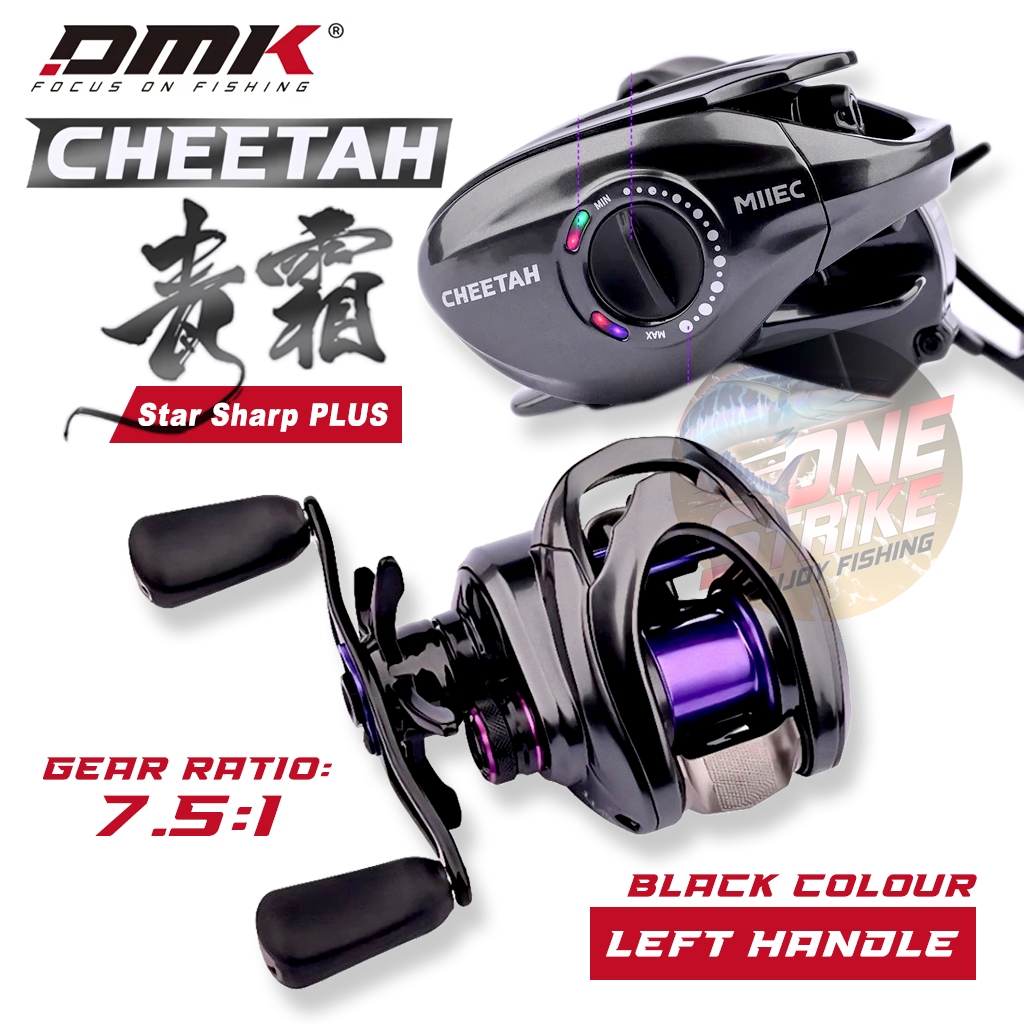 Jual READY REEL BC DMK CHEETAH DC HANDLE KIRI WARNA HITAM | Shopee ...