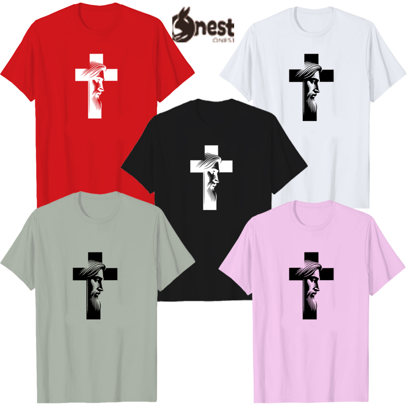 Jual Baju Kaos Rohani Salib Haleluya Atasan Keluarga Unisex Wanita Dewasa Jumbo Oversize Lengan ...