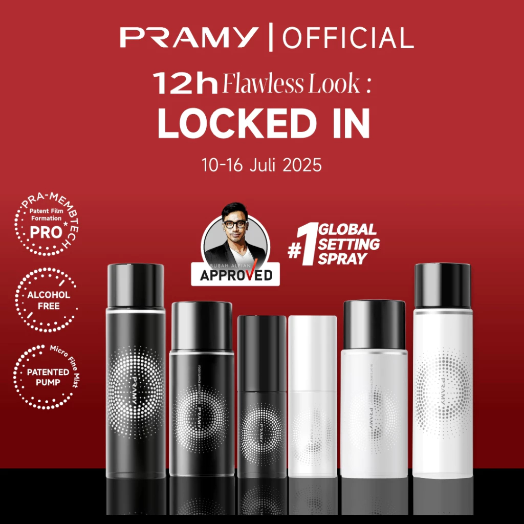 Jual Pramy Moisturizing Setting Spray Dewy Finish 65ml Pramy ...