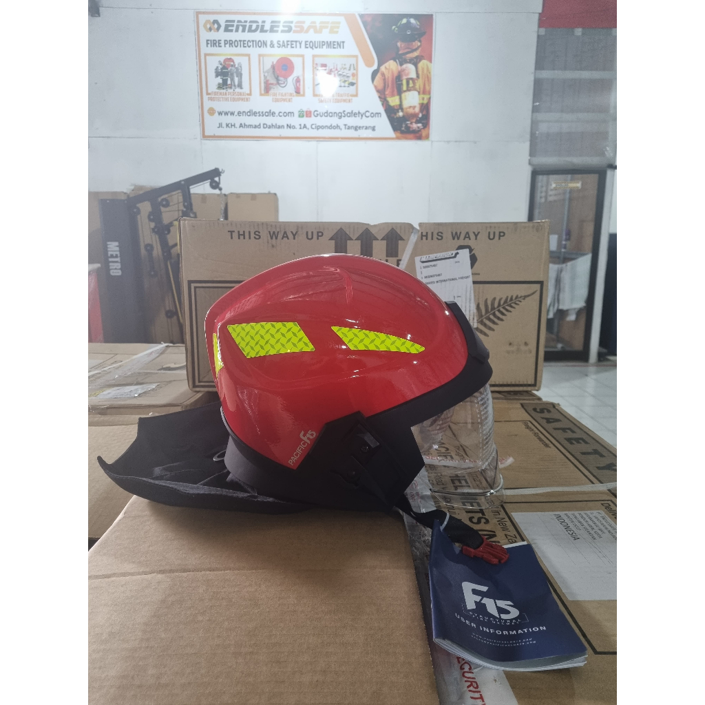 Jual LAKELAND Pacific Helmets F15 - NFPA Standard Jet Style Structural Firefighting Helmet ...