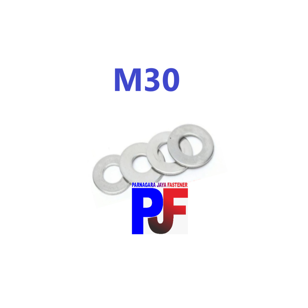 Jual Ring Plat Besi Putih M30 : Washer Plated Galvanis | Shopee Indonesia