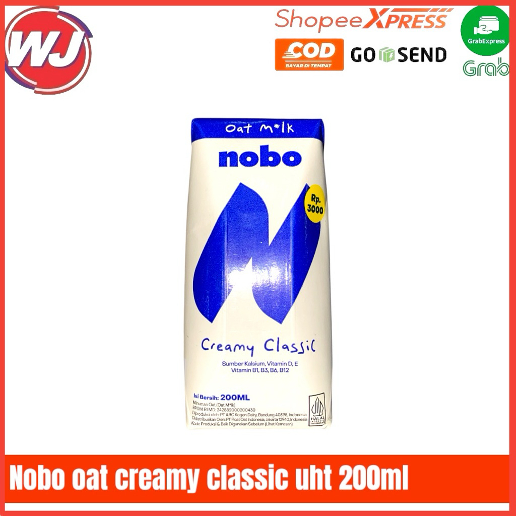 Jual NOBO OAT CREAMY CLASSIC UHT 200ML | Shopee Indonesia
