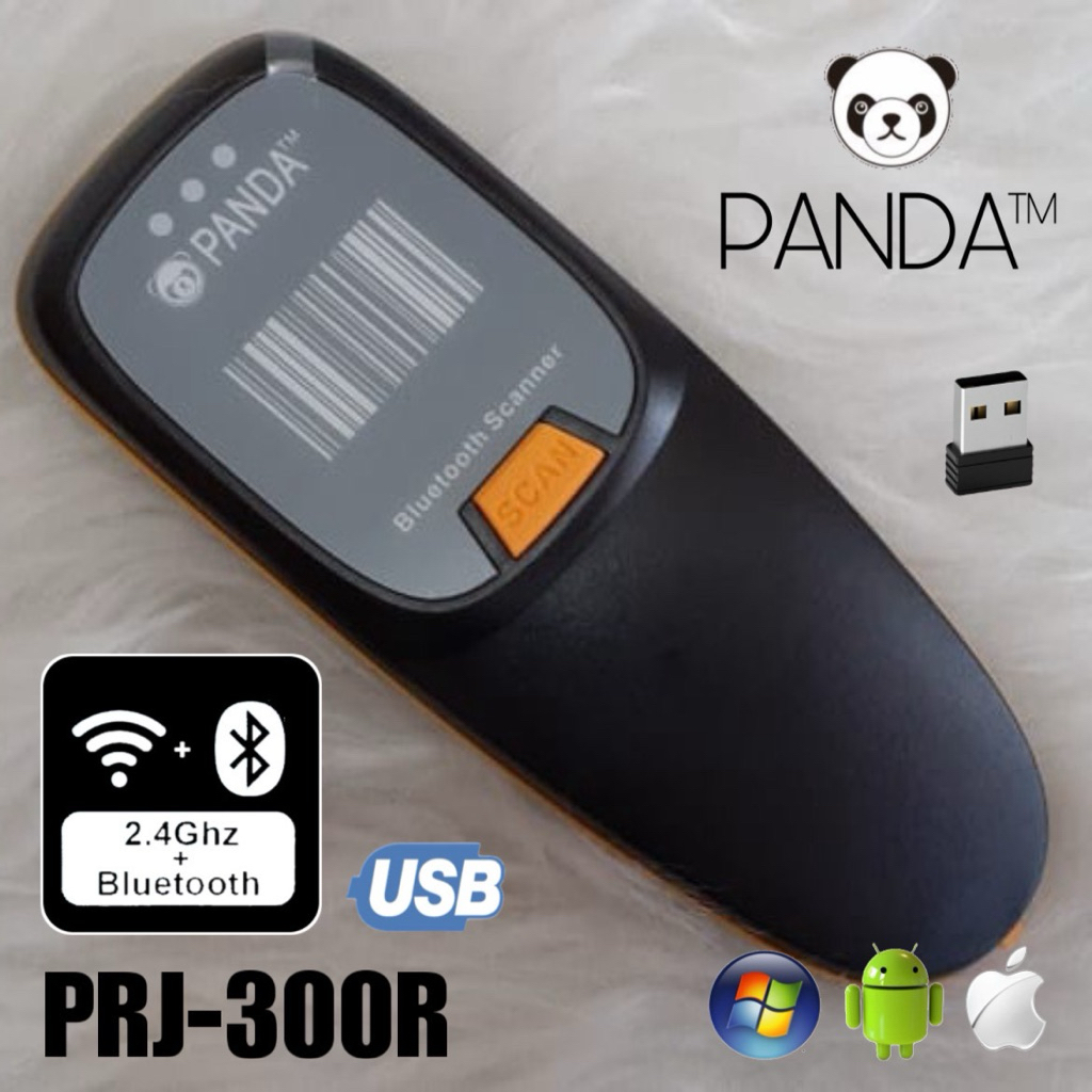 Jual Panda Barcode Scanner Wireless PRJ-300R Black Edition ( USB ...