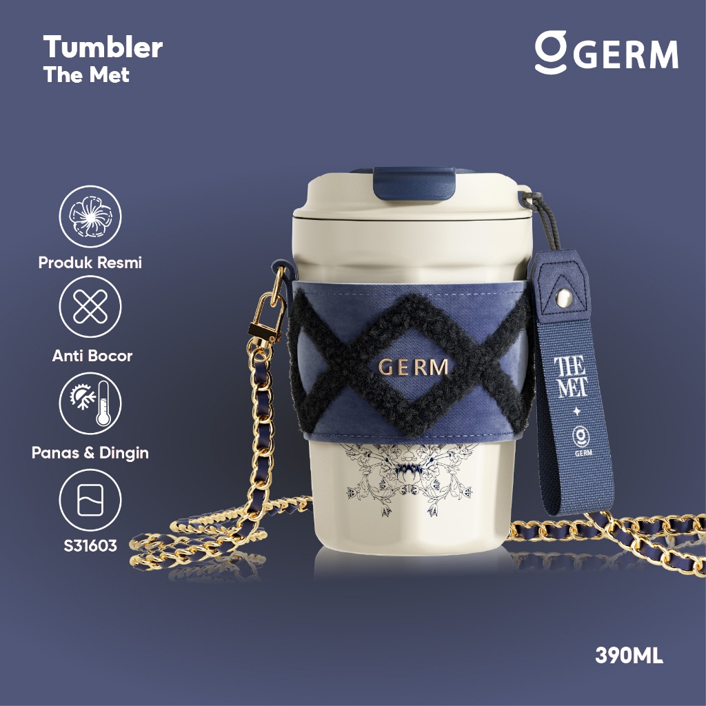 Jual GERM 390ML Vacuum Termos Cup S31603 Baja Tahan Karat Portabel With Liontin Dekoratif ...
