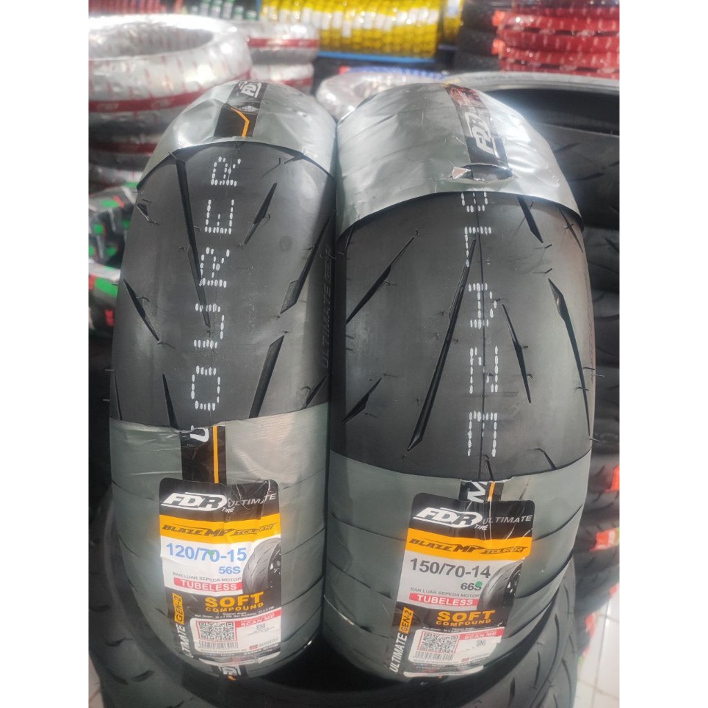 Jual [READY COD] BAN FDR 120/70-15, 150/70-14 BLAZE MP TOURER Soft ...