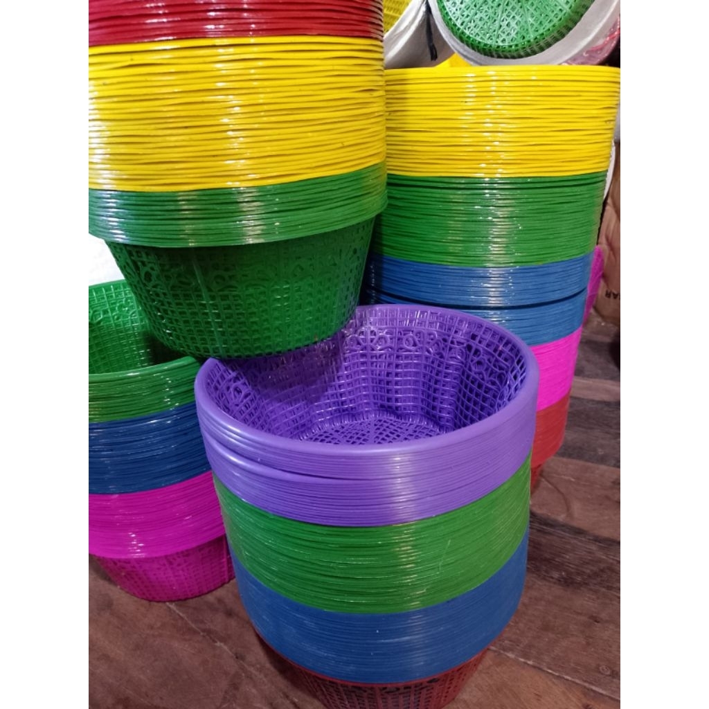 Jual [ 120 PCS ] KERANJANG CETING NASI PLASTIK / WAKUL NASI TRADISIONAL ...