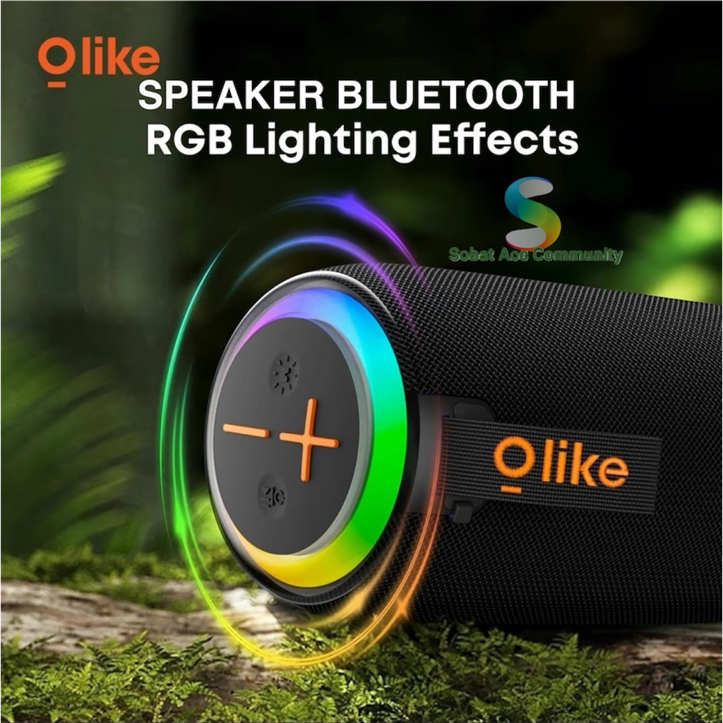 Jual Speaker Bluetooth 5.3 LED RGB Light Super Bass OLike Wireless ...