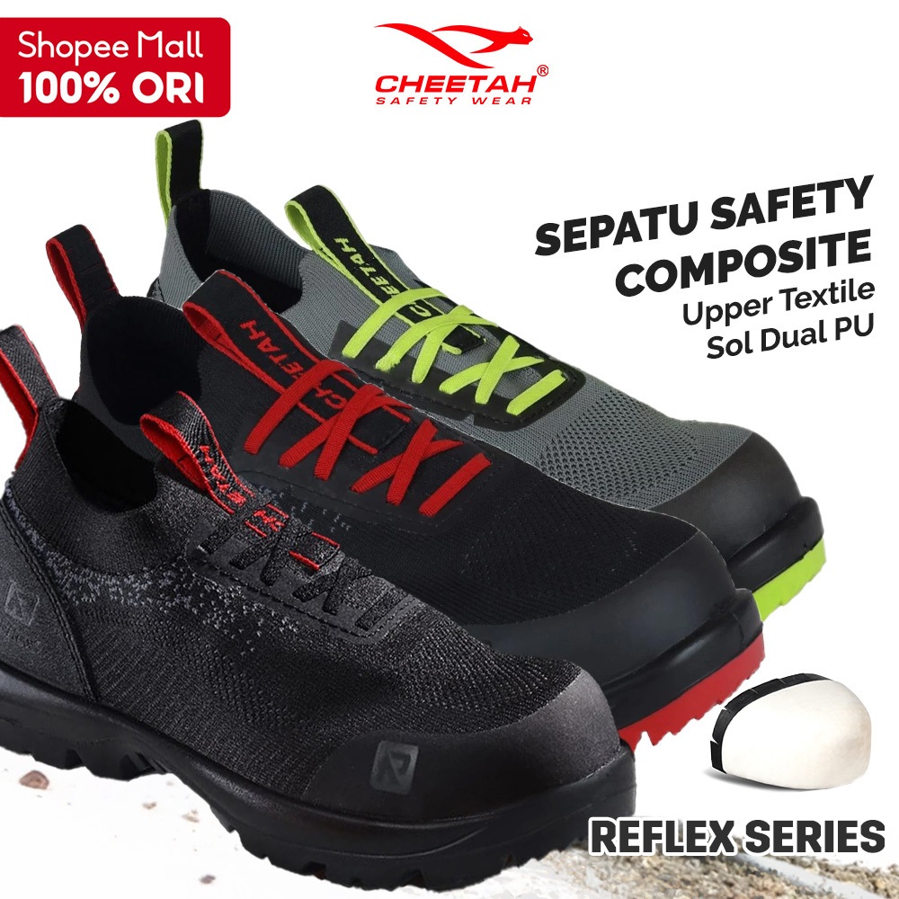 Jual PROMO RAMADHAN Sepatu Safety Cheetah Reflex 8083 8084 8085 Sporty ...