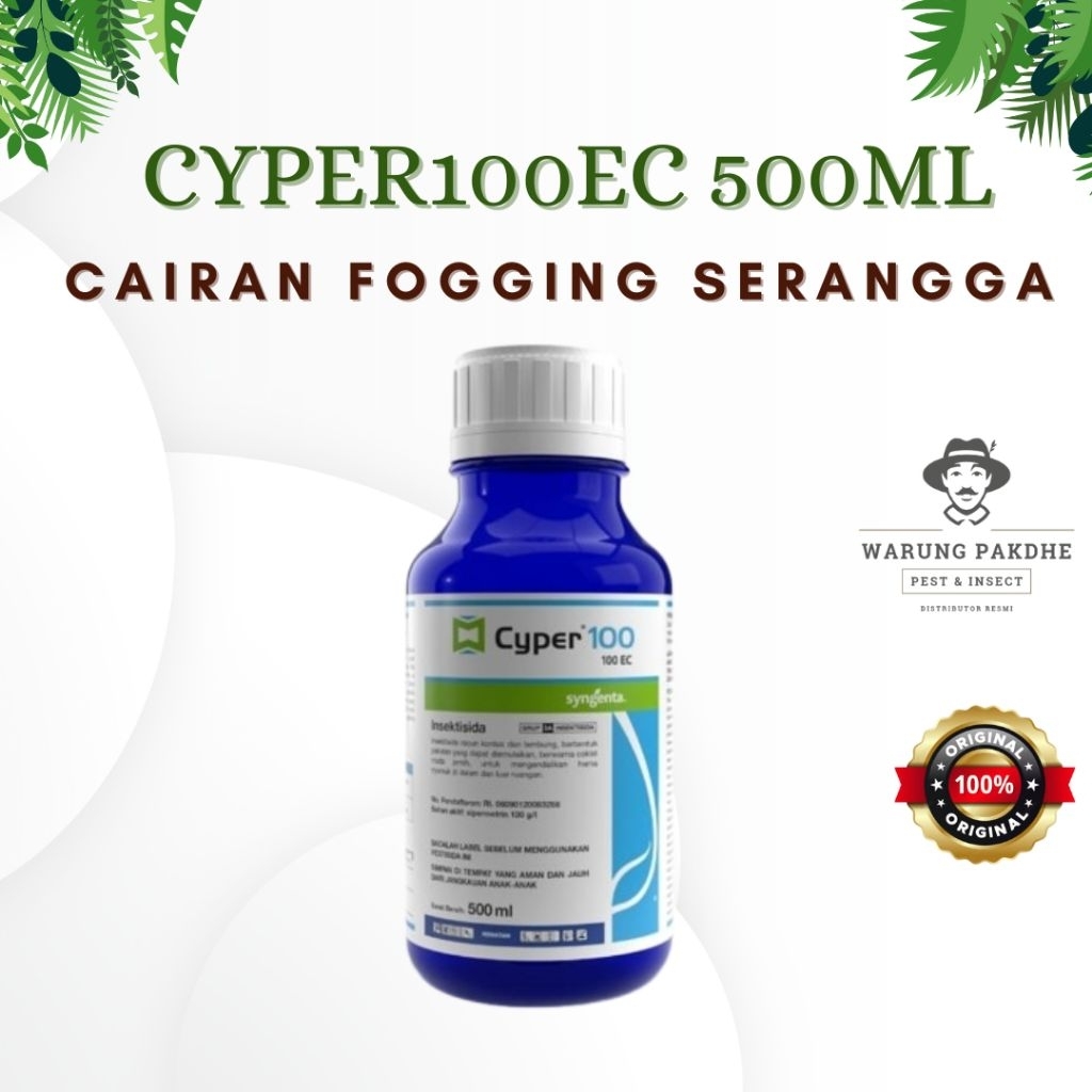 Jual CYPER 100EC 500ML CAIRAN FOGGING SERANGGA NYAMUK KECOA LALAT AMPUH ...