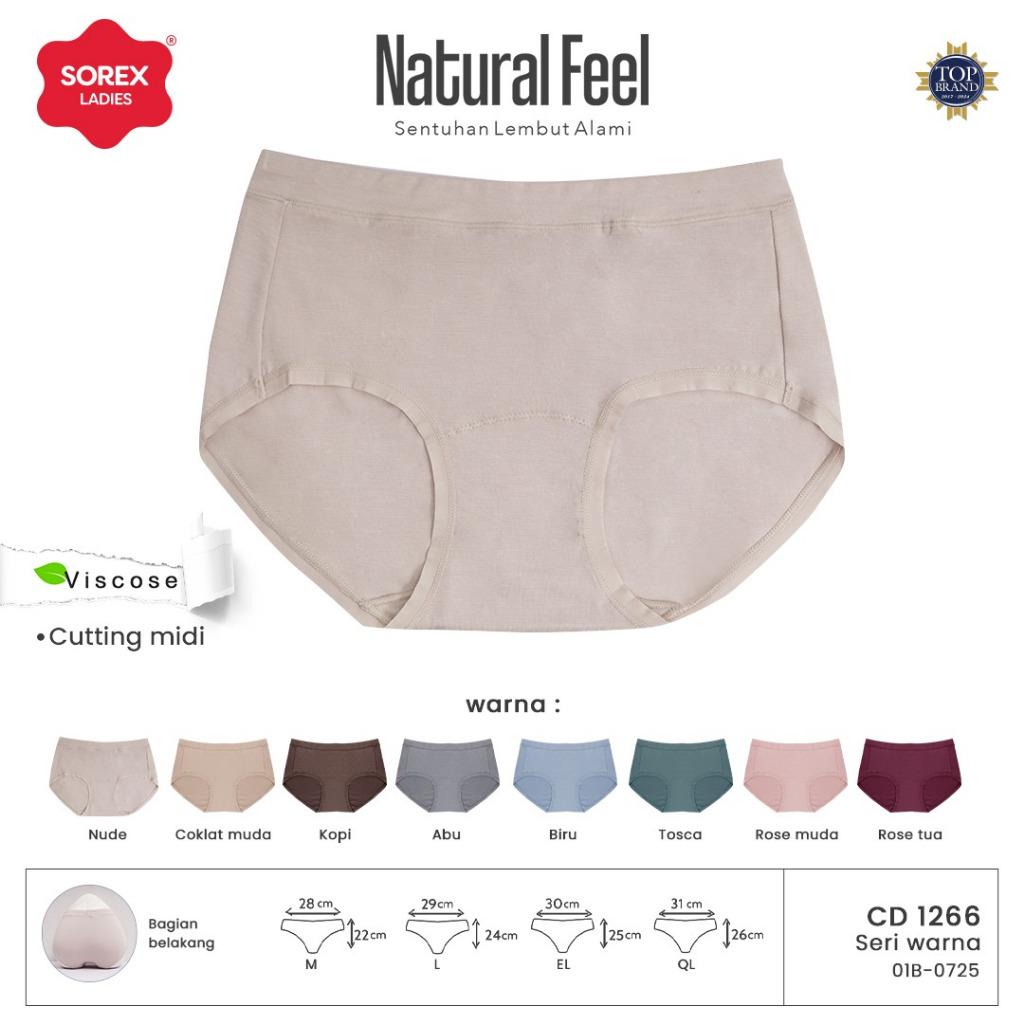 Jual Sorex CD Basic Midi Wanita Natural Feel CD 1266 | Shopee Indonesia
