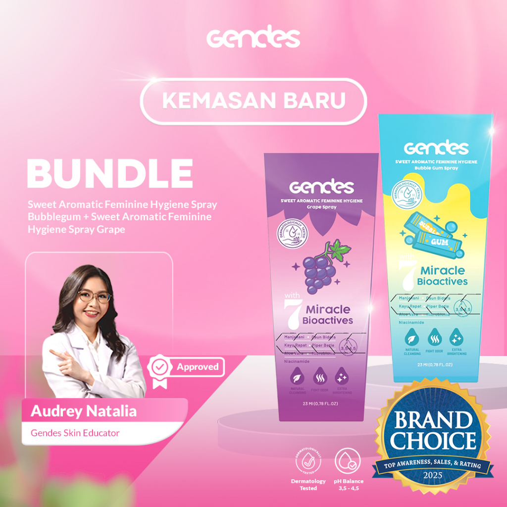 Jual Gendes Bundling Sweet Aromatic Feminine Hygiene Spray 2 Pcs ...
