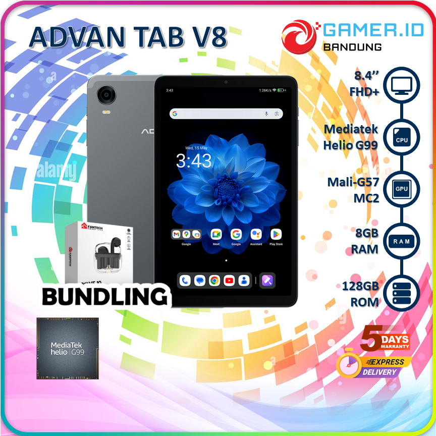 Jual ADVAN TAB V8 LTE 8GB 128GB 8.4" FHD+IPS LCD GARANSI RESMI ...