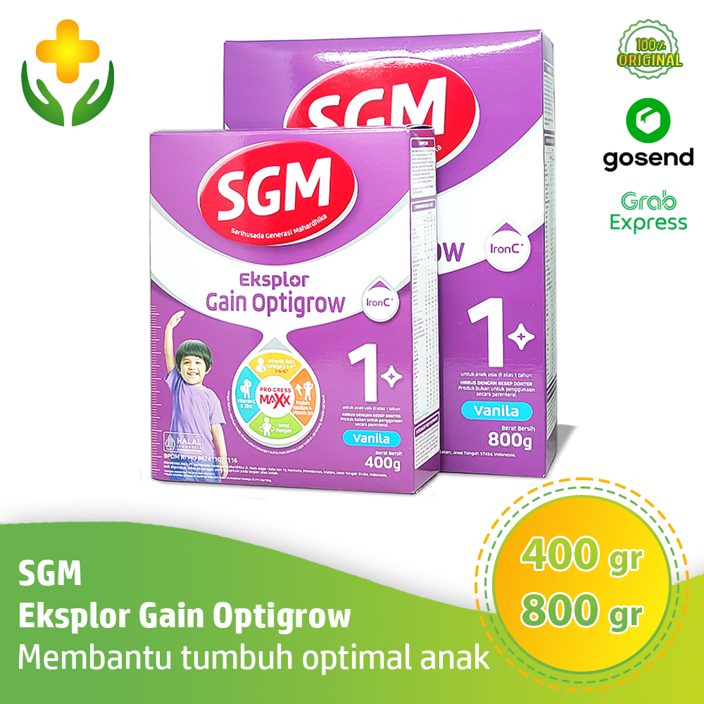 Jual SGM Eksplor Gain Optigrow 1+ 400 gr / 800 gr | Shopee Indonesia