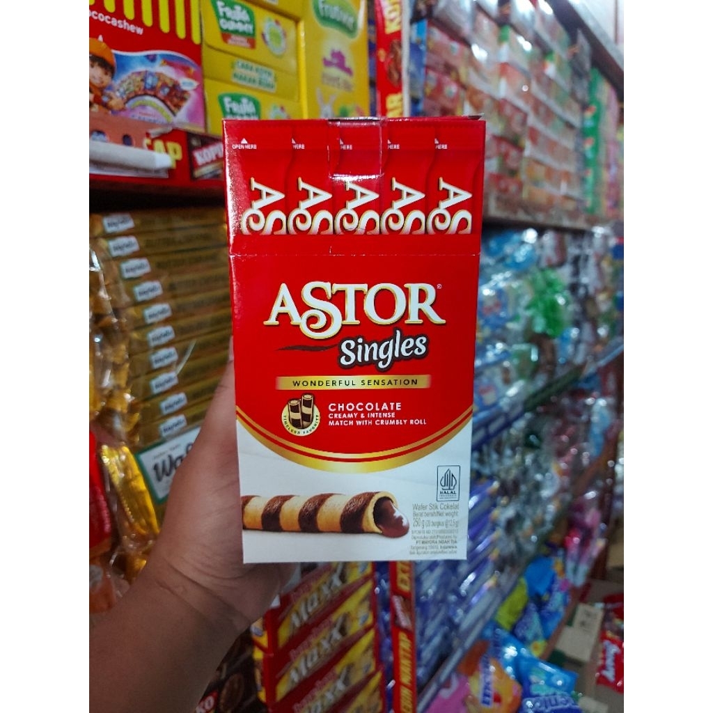 Jual ASTOR SINGLES | WAFER ASTOR MAYORA ISI 20 PCS | Shopee Indonesia