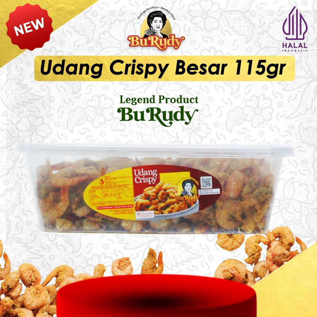 Jual Udang Crispy Besar Bu Rudy 115gr Kemasan Kotak - Camilan Oleh2 ...