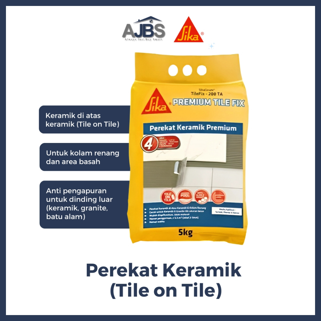 Jual Sika Ceram 150 CA 25KG – Lem Perekat Keramik Tile on Tile Granit ...