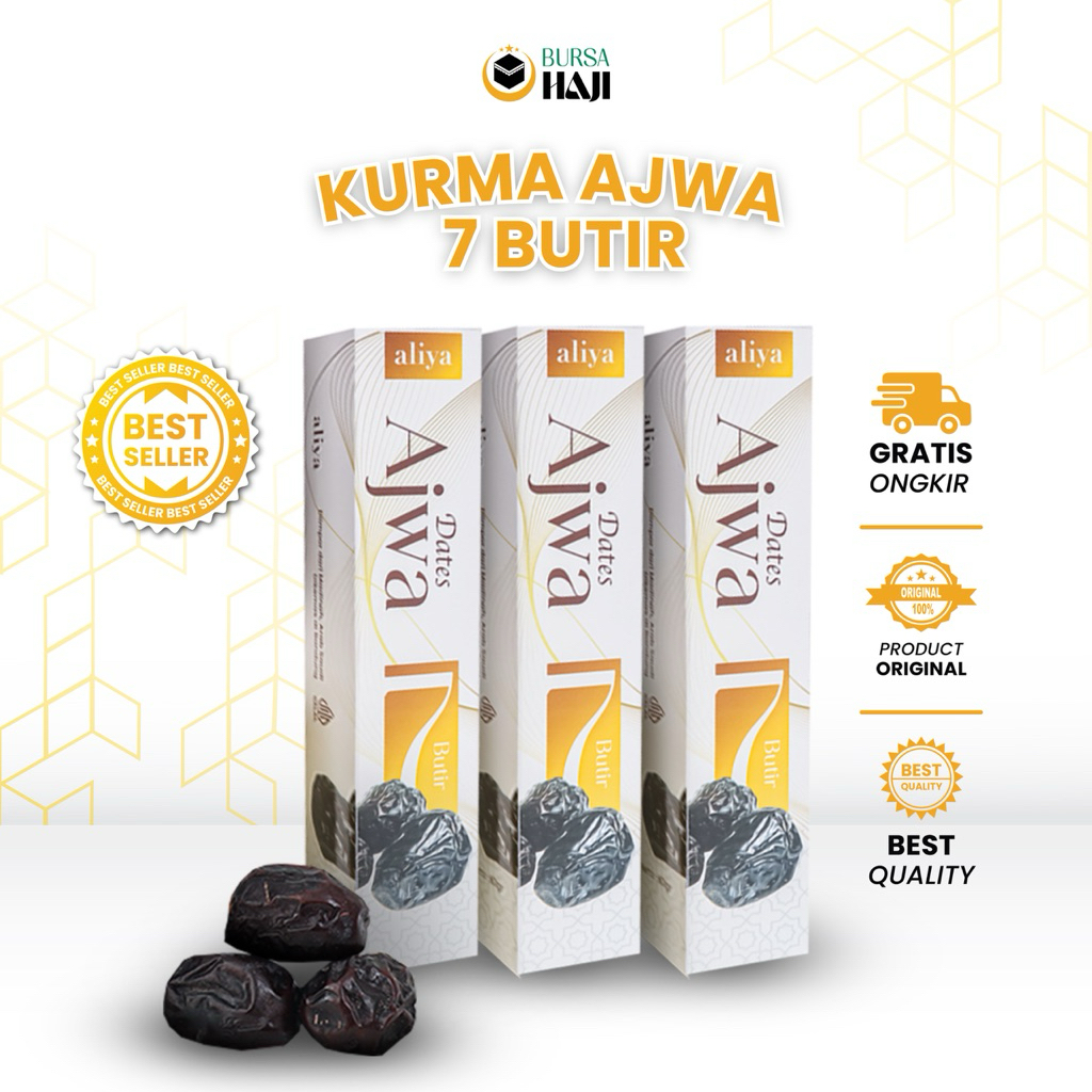 Jual Kurma Ajwa 7 Butir Kemasan Mini Pack Premium Oleh Oleh Haji Umroh ...