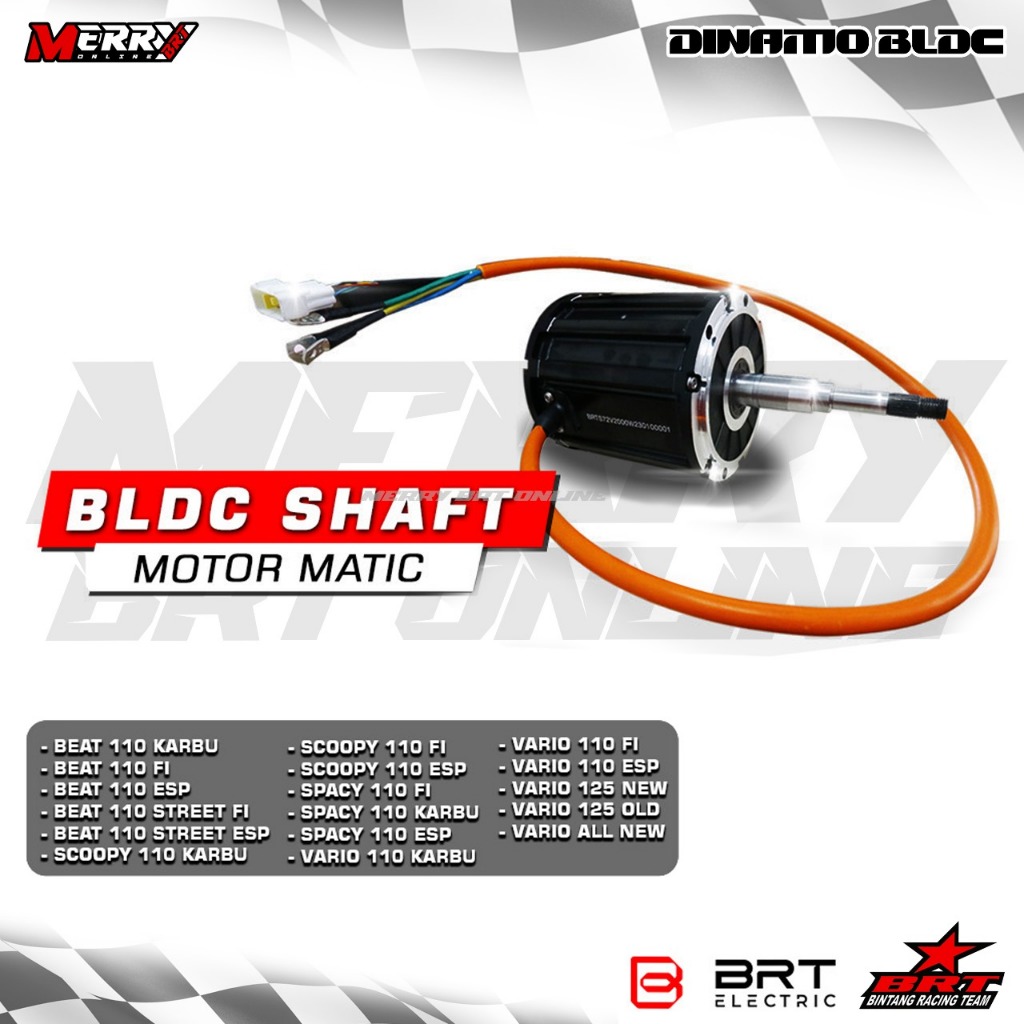 Jual Dinamo BLDC / GEAR Matic 2KW 2000 Watt 72 Volt Motor Listrik BRT ...