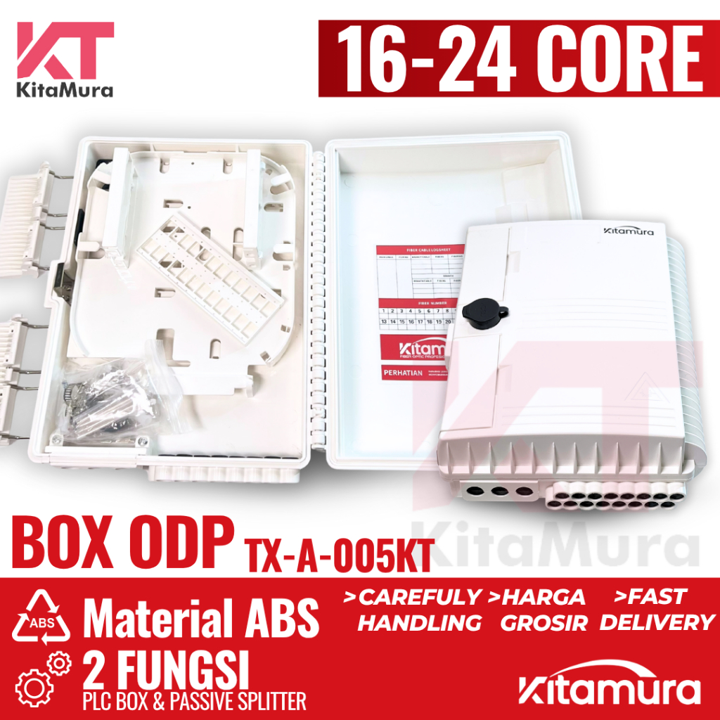 Jual Kitamura ODP 24 Core Model Box Splitter | Box ODP Combo 16/24 Core ...