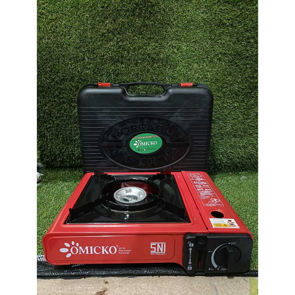 Jual KOMPOR PORTABLE 1 Tungku Omicko Kompor 2 in 1 Kompor Gas BBQ 4.6 ...