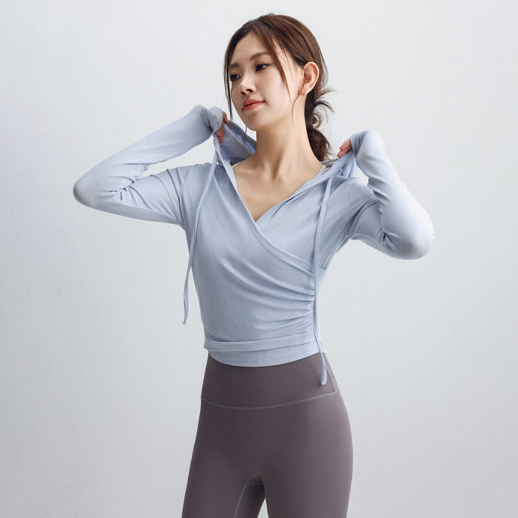 Jual YOBAO Baju Olahraga Wanita Yoga Top Baju Pilates Kemeja Wanita ...