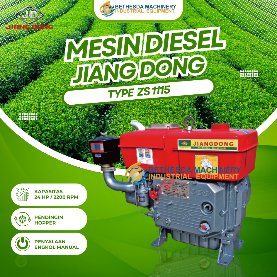 Jual Mesin Diesel Jiangdong ZS 1115 24 PK Engine Penggerak 24 HP Hopper | Shopee Indonesia
