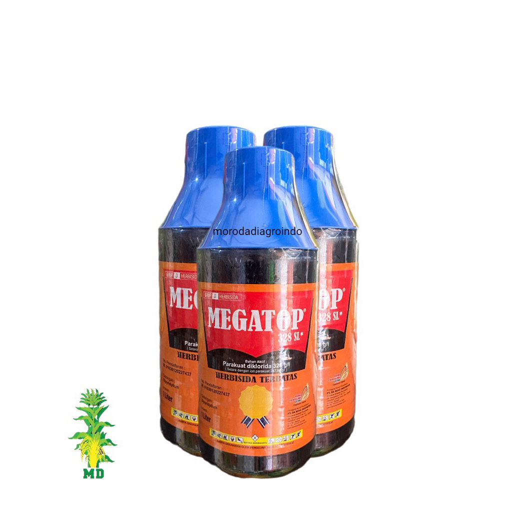 Jual Herbisida kontak MEGATOP 328SL Pembasmi rumput liar & gulma ...