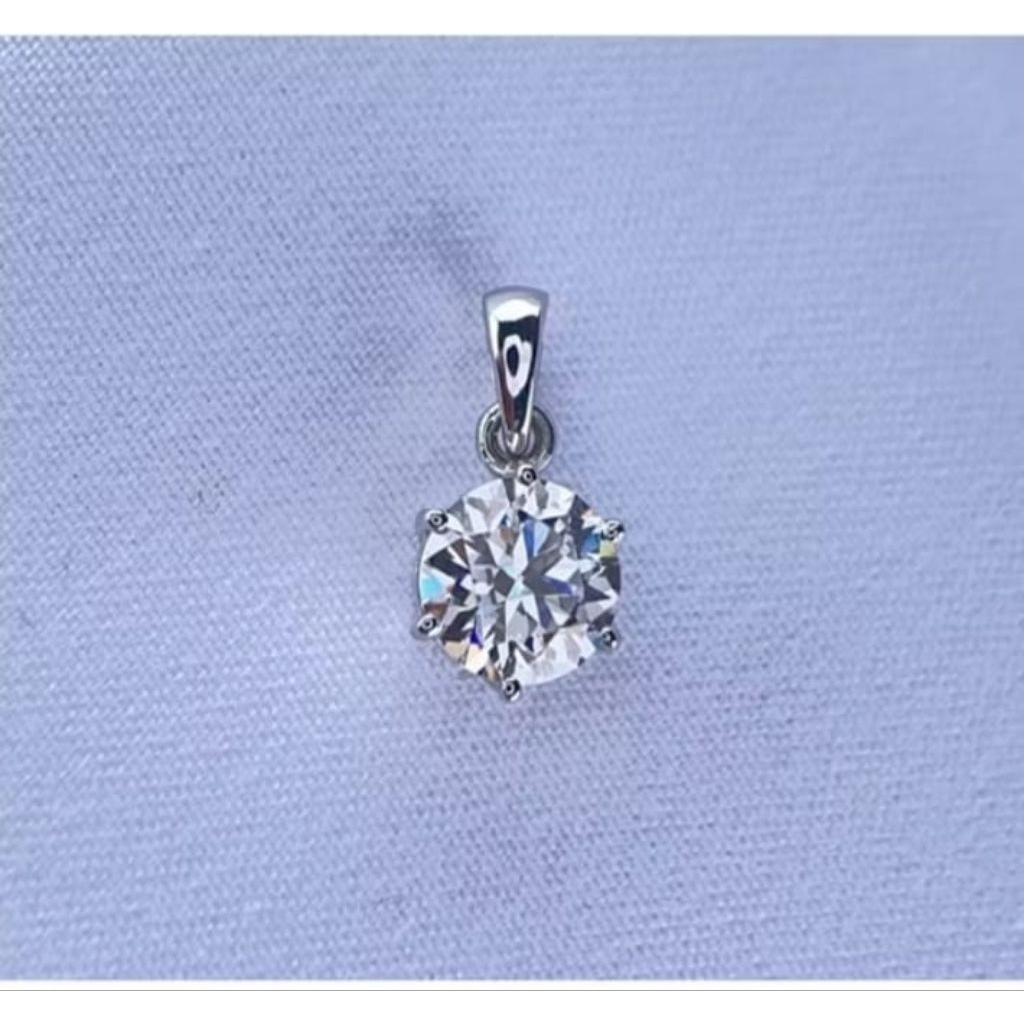 Jual liontin cantik dan mewah permata satu silver dan gold untuk bayi ...