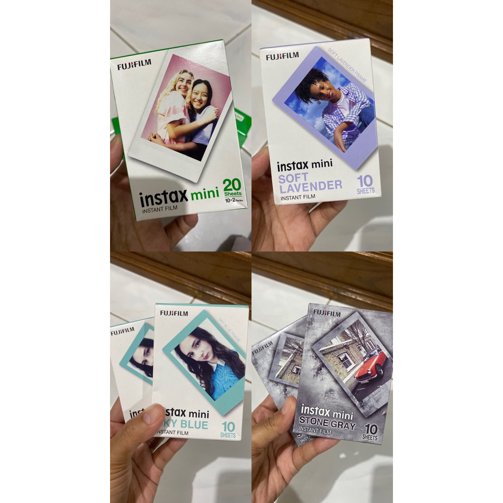 Jual INSTAX MINI PAPER REFILL PLAIN / SOFT LAVENDER / STONE GRAY / SKY ...