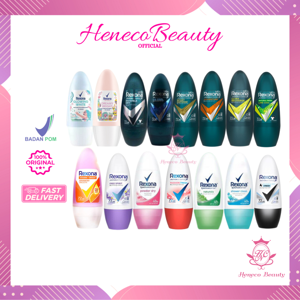 Jual REXONA Motion Sense Anti Perspirant Deodorant Roll On 45ml \ Penghilang Bau Keringat \ Anti ...