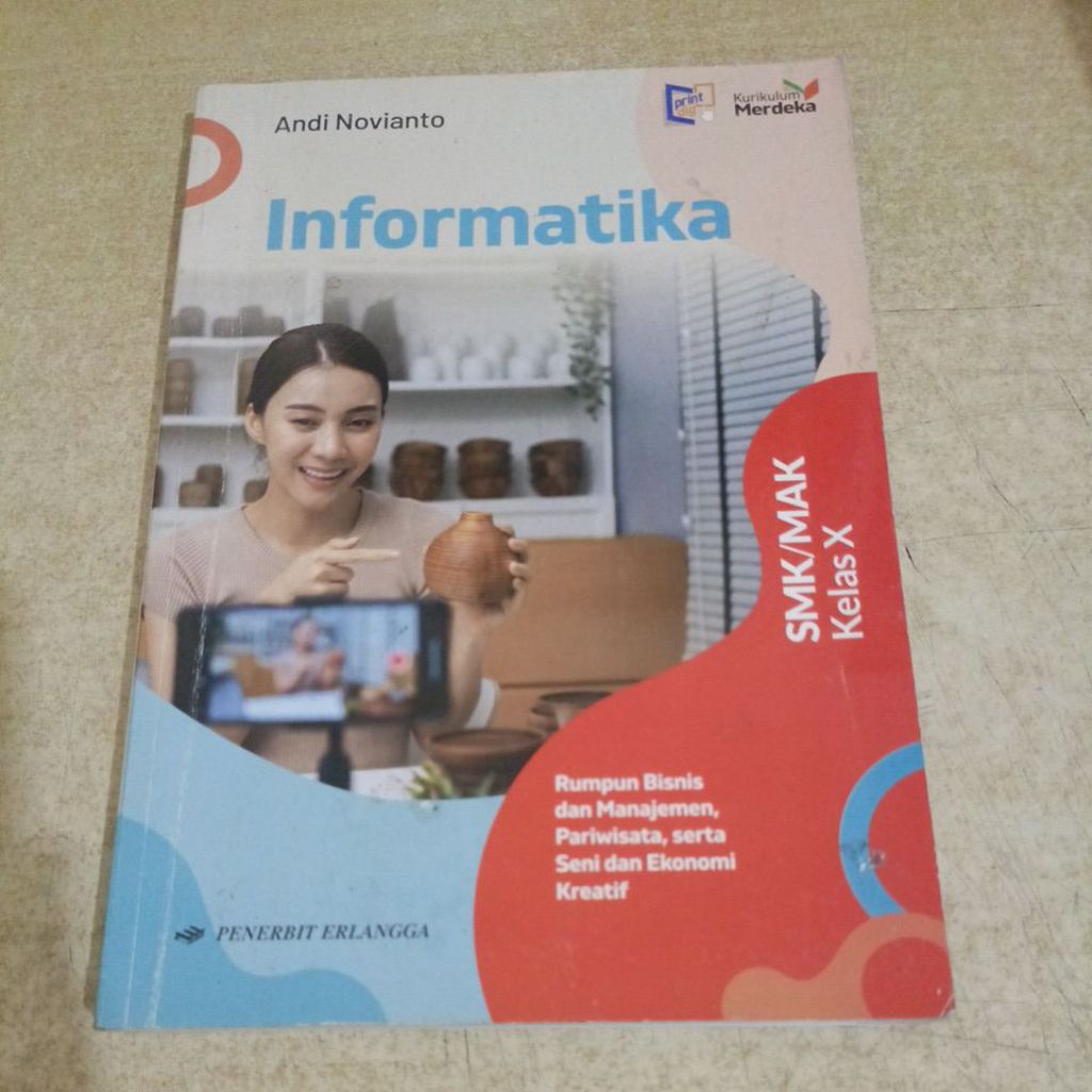 Jual Buku Informatika SMK/MAK Kelas X KURIKULUM MERDEKA PENERBIT ERLANGGA | Shopee Indonesia