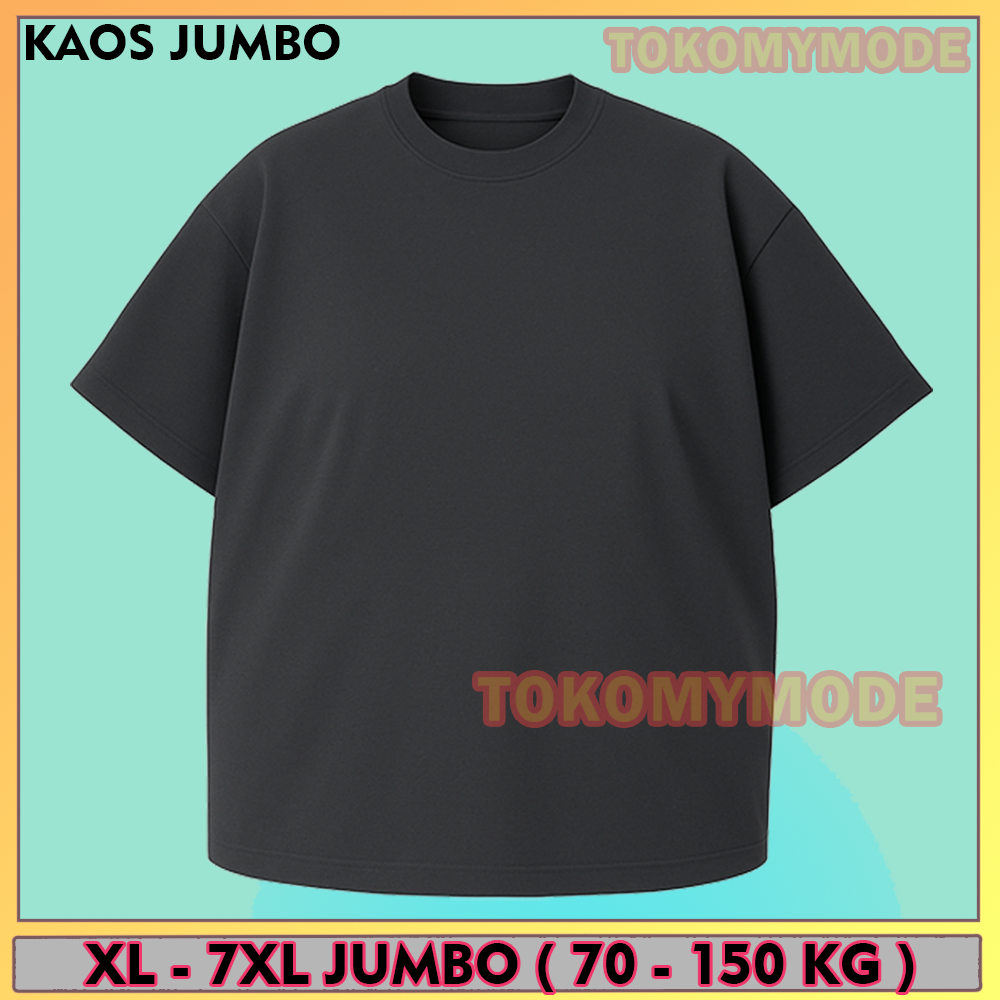 Jual KAOS POLOS PRIA JUMBO BIGSIZE OVER SIZE XL 2XL 3XL 4XL 5XL 6XL 7XL | Shopee Indonesia