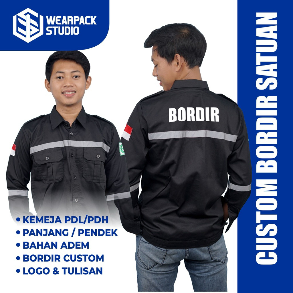 Jual Kemeja Wearpack Safety Bordir Baju Kerja Proyek Pabrik Seragam ...