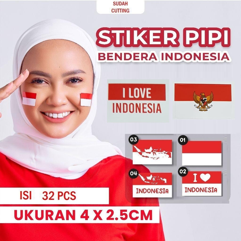 Jual Stiker Pipi Merah Putih / Sticker Bendera Merah Putih | Shopee ...