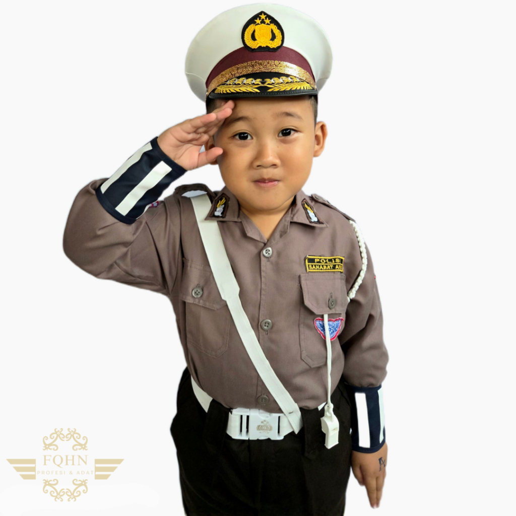 Jual Baju Profesi Anak/Baju Polantas Anak Laki (Free Packing Kardus ...