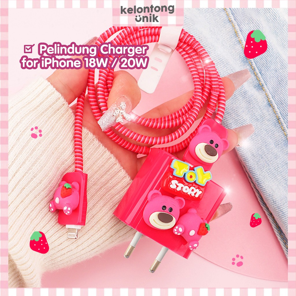 Jual Acc_box | 𝗖𝗨𝗧𝗘 𝟯𝗗 Paket Cover Pelindung Kabel Charger/ Cable ...