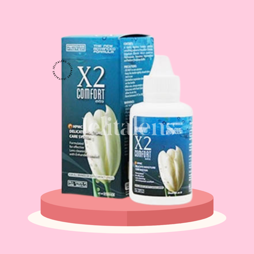 Jual Cairan Pembersih Softlens X2 60ml / Cairan Soflens X2 60ml / Air ...