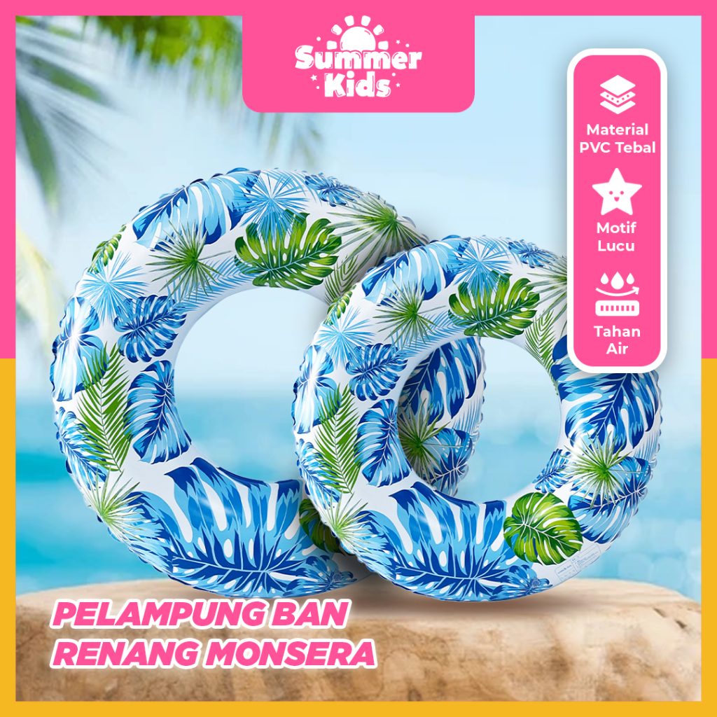 Jual Pelampung Ban Renang Motif Tropical Desain Estetik Untuk Dewasa ...