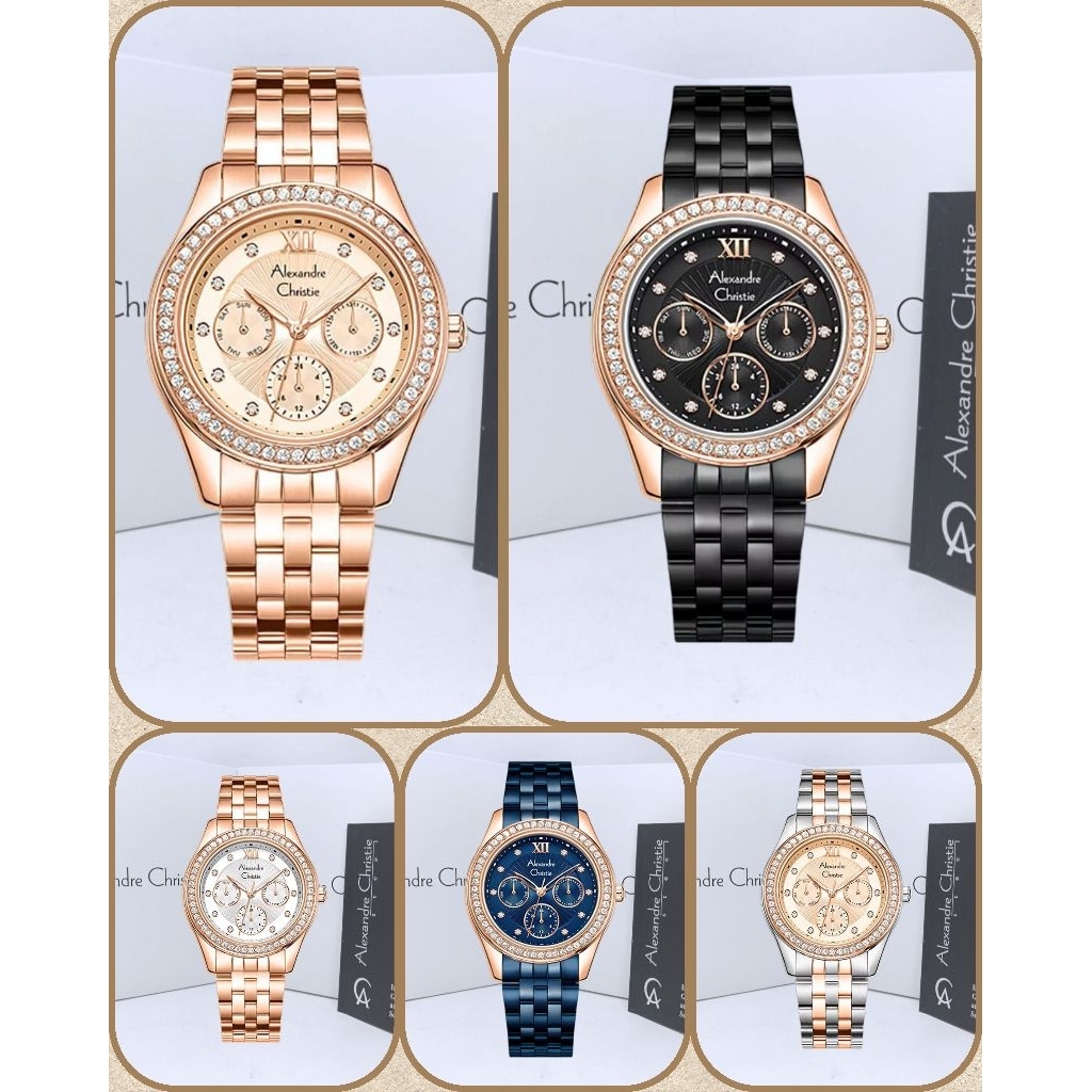 Jual Jam Tangan Wanita Alexandre Christie 2496 AC2496 AC 2496 Tali Besi ...