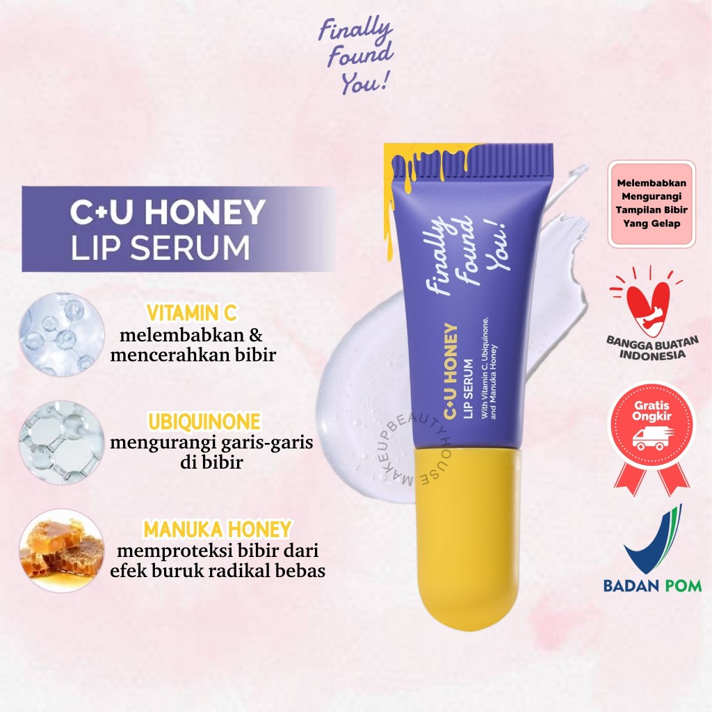 Jual FINALLY FOUND YOU! FFY C+U Honey Lip Serum untuk Melembabkan dan Mencerahkan Bibir 5ml ...