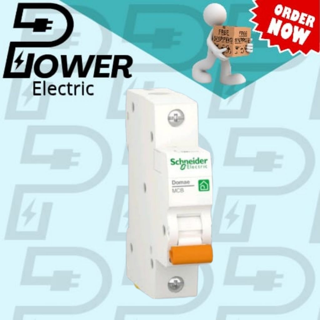 Jual MCB SCHENEIDER DOMAE NEW OREN 6KA 1PHASE 2A / 4A / 6A / 10A/ 16A / 20A / 25A / 32A /40A ...